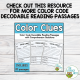 Color Code Decodable Reading Passages with Comprehension Questions ...