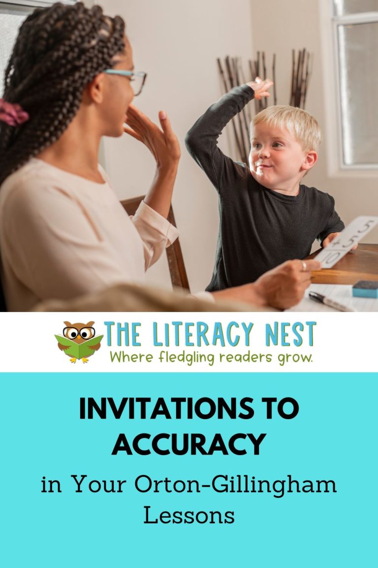 Invitations to Accuracy in Your Orton-Gillingham Lessons - The Literacy ...