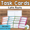 Morphology Activities Latin Roots Task Cards - The Literacy Nest