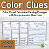 Color Code Decodable Reading Passages with Comprehension Questions ...