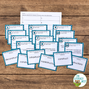 Morphology Activities Latin Roots Task Cards - The Literacy Nest