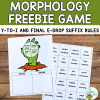 Free Morphology Game Y-to-I & Final E-Drop Suffix Rules - The Literacy Nest