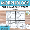 Prefix Cut and Match Puzzles Morphology Practice for Reading & Spelling ...
