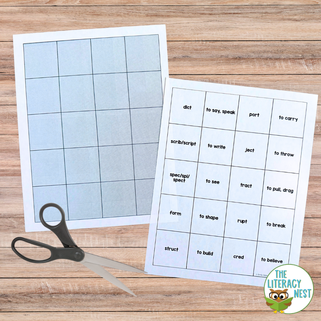 Morphology Concentration Games Suffixes, Prefixes, Latin Roots, Greek ...