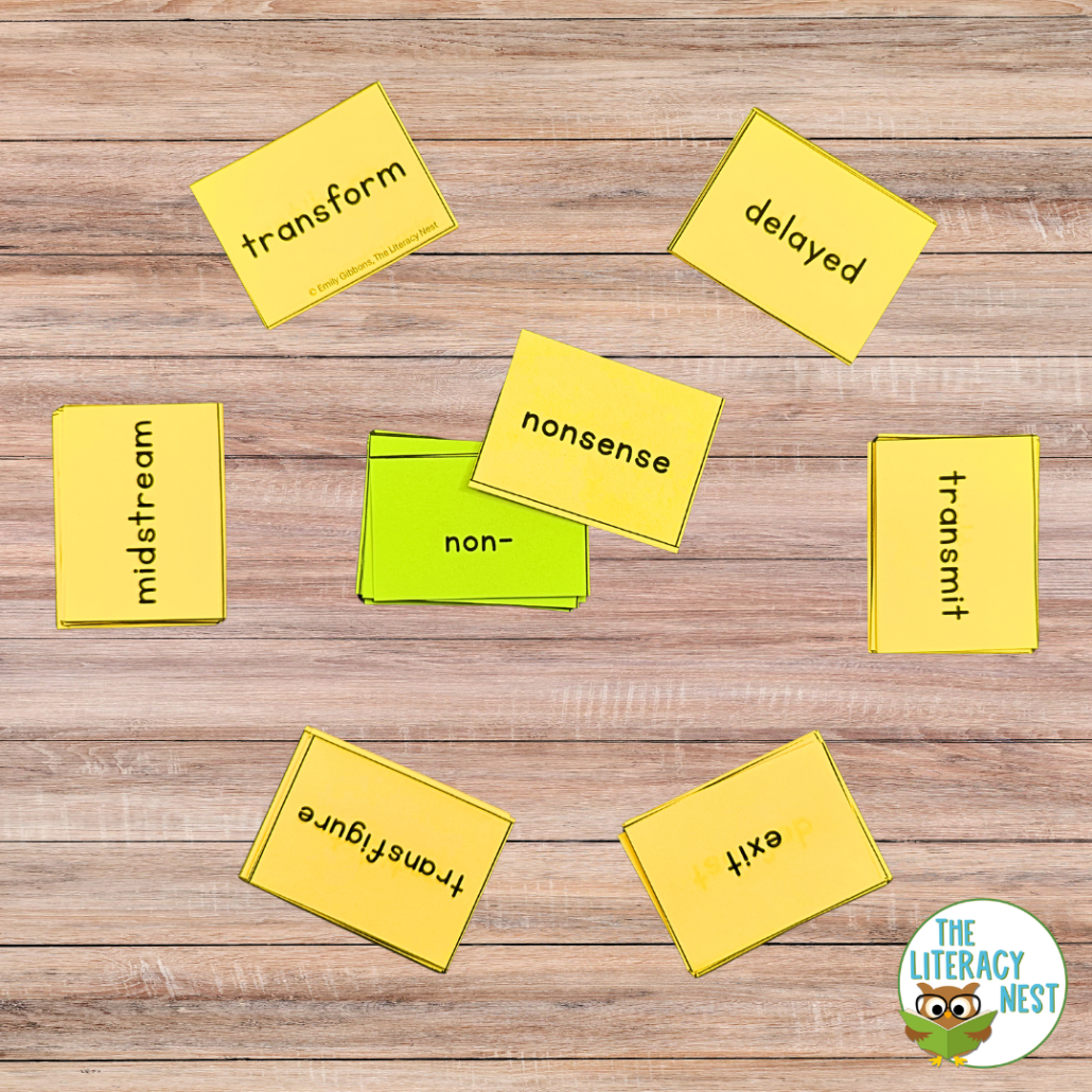 Morphology Games BUNDLE Pick Up Games Suffixes Prefixes Latin Roots ...