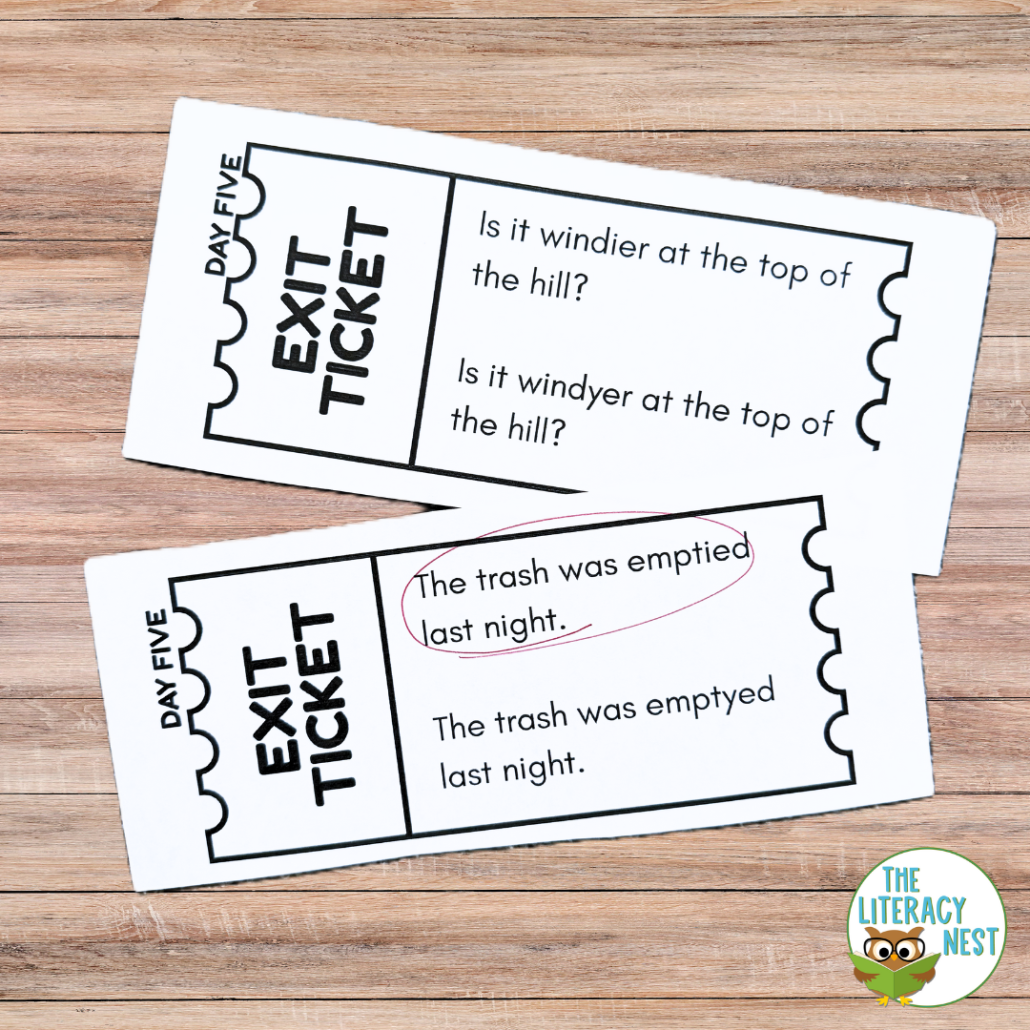 Y to I Rule Exit Tickets & Quick Assessment and Spelling Practice - The ...