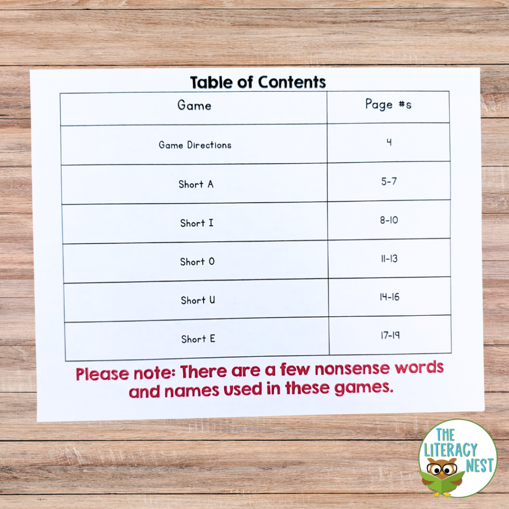 CVC Word Family Games for Short Vowels, Four-in-a-Row Phonics ...