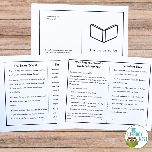 Morphology Reading Comprehension for Greek Forms and Vocabulary ...